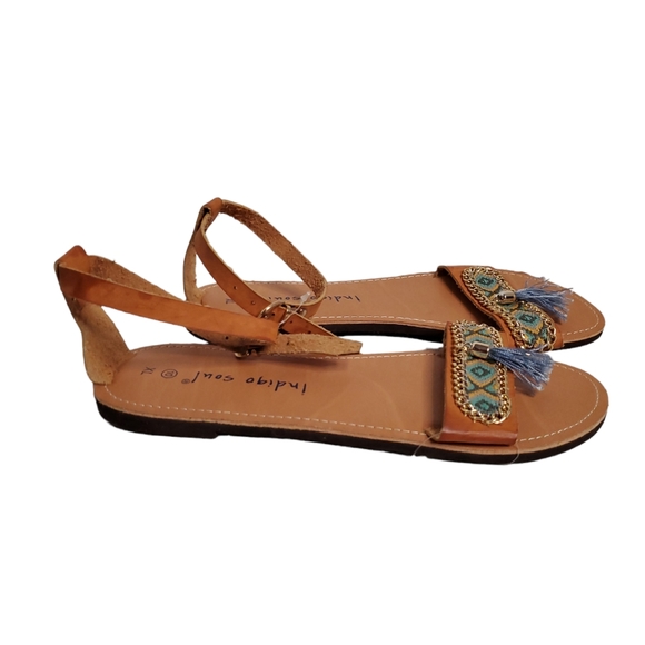 Indigo | Shoes | Indigo Rd Flat Sandal With Tassel | Poshmark